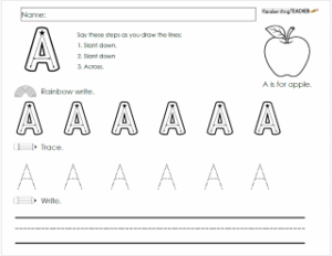 [Freebie] ABC Handwriting Tracing Practice Letters A to Z | Handwriting ...